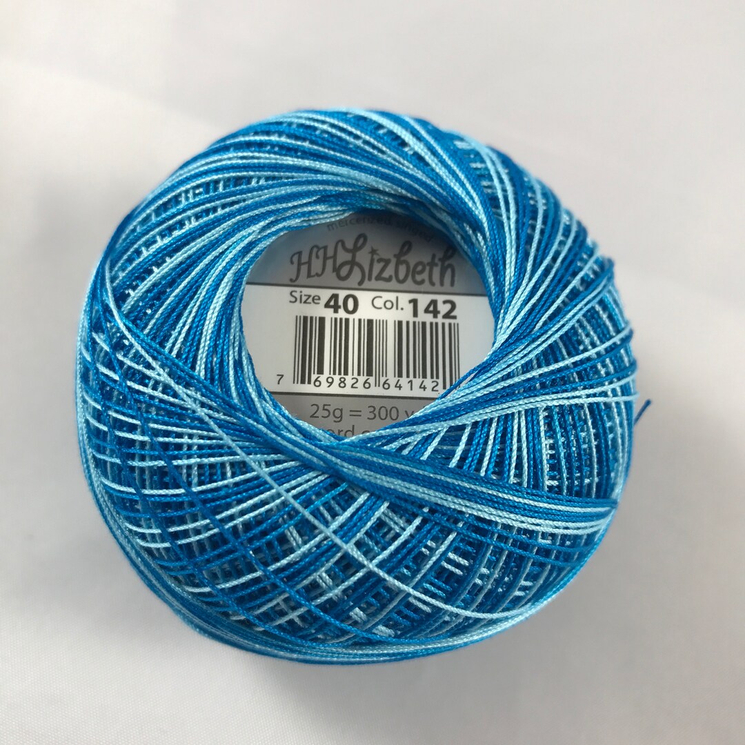 Lizbeth Tatting Thread - Size 20 or 40 - Turquoise Twist #142 - Etsy