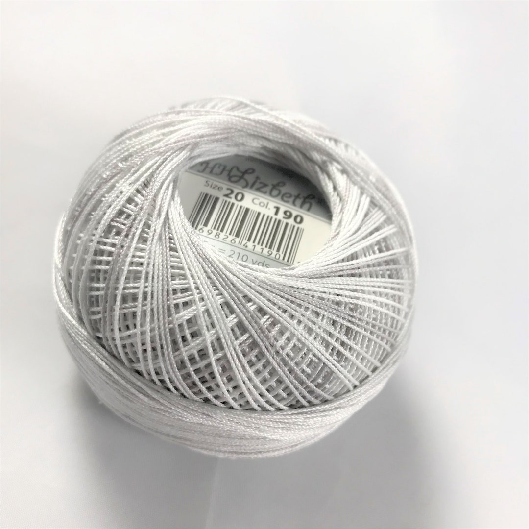 Lizbeth Tatting Thread - Size 3, 10, 20, 40 or 80 - Variegated Silver ...