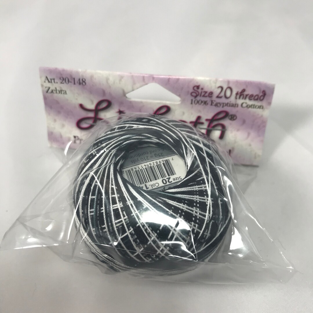 Lizbeth Tatting Thread - Variegated Zebra - Size 20 or 40 - Color #148 ...