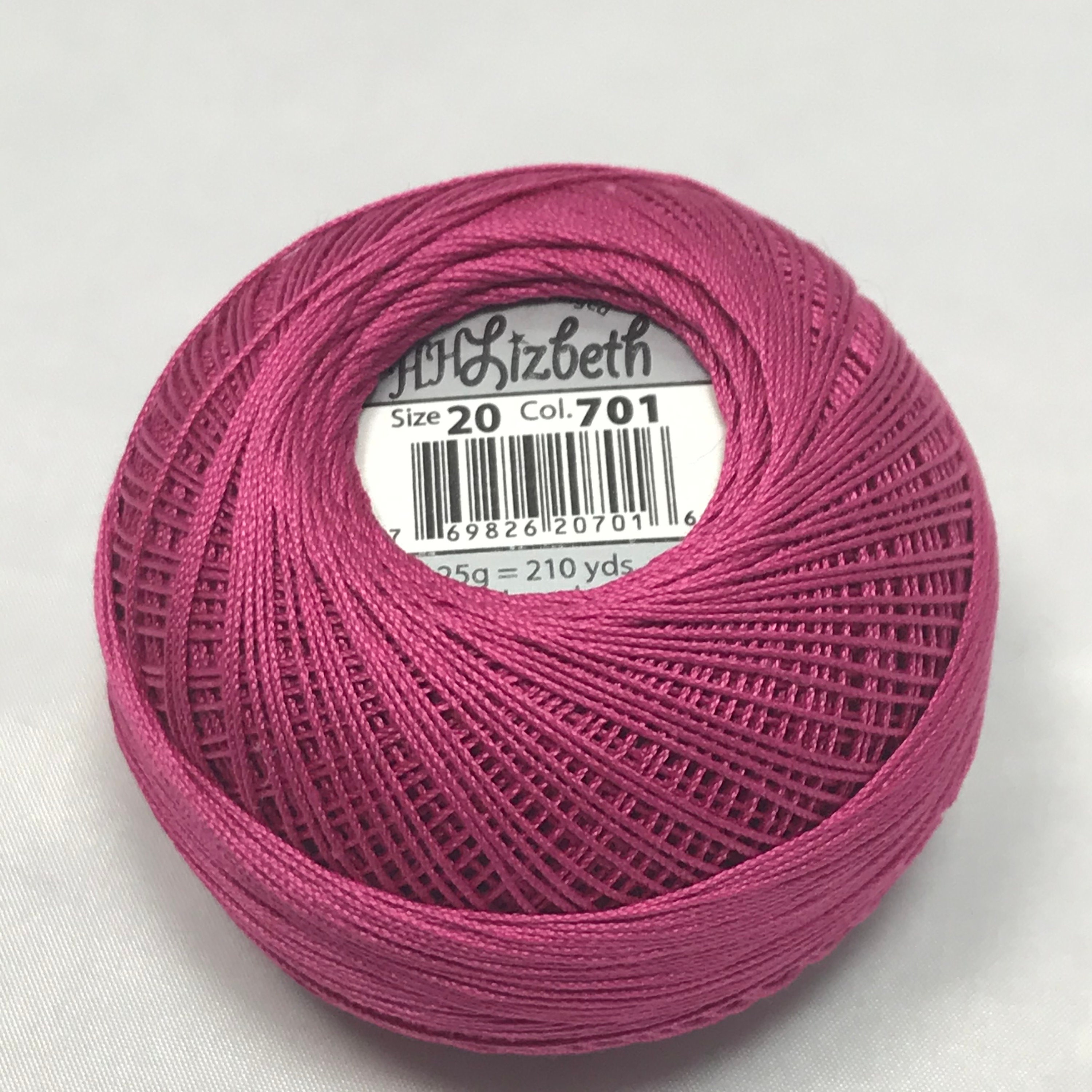 FULL SPOOLS Lizbeth Tatting Thread Size 20 or 40 Berry | Etsy