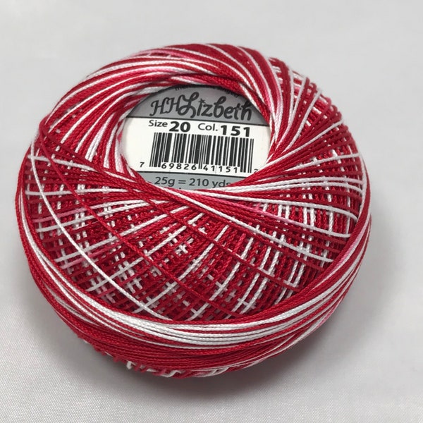 Red and White Variegated Yarn - Etsy
