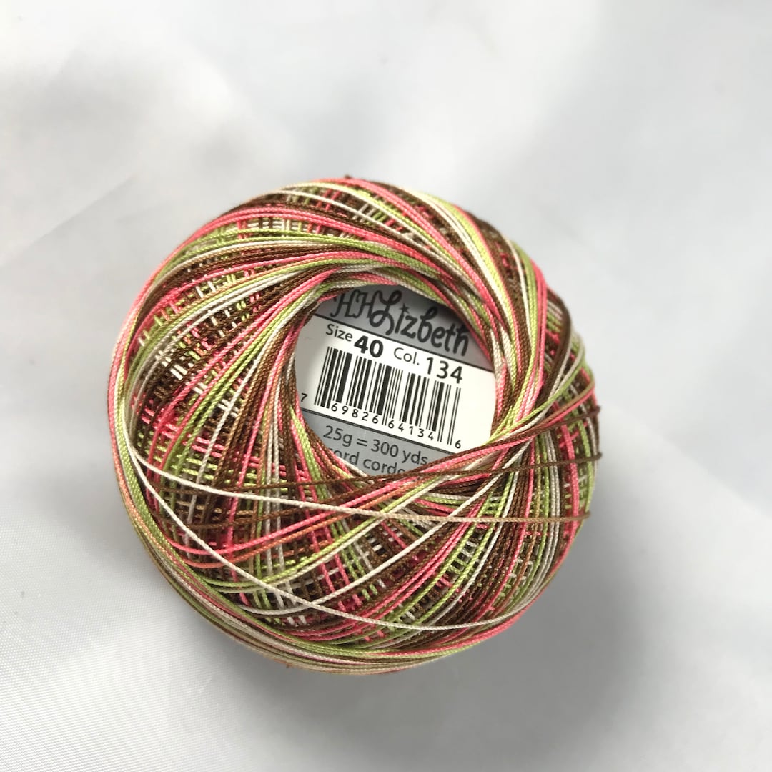 FULL SPOOL - Lizbeth Tatting Thread - Mountain Breeze - Color #134 - Size 10, 20, 40 or 80 - Etsy