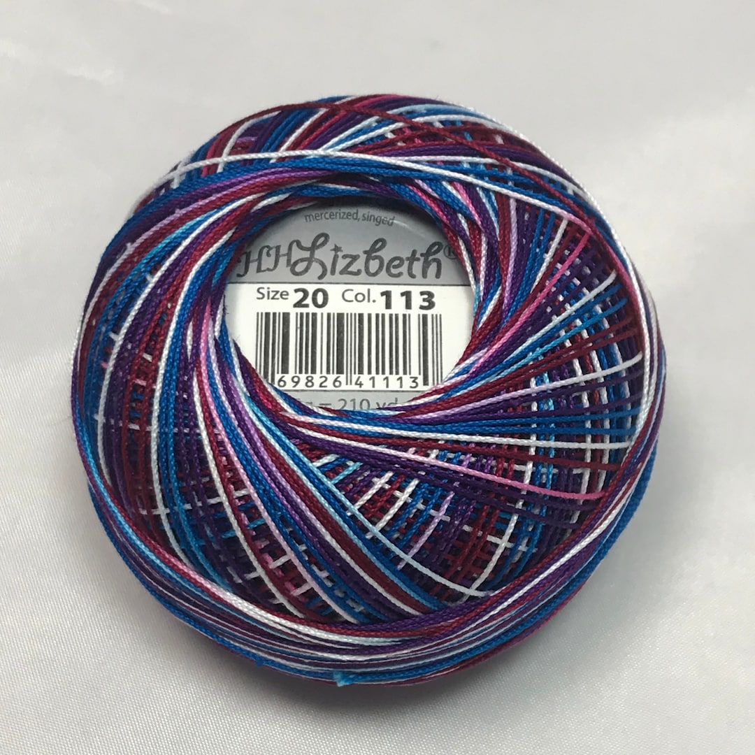 FULL SPOOLS - Lizbeth Tatting Thread - Variegated Jewels - Color #113 ...