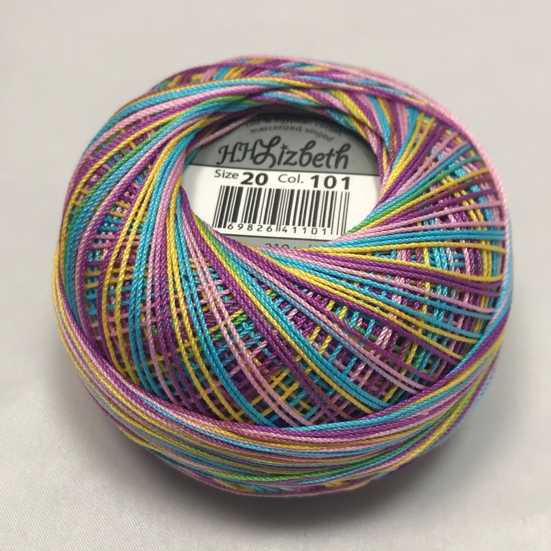 Lizbeth Tatting Thread - Size 10, 20, 40 or 80 - Spring Flower - Color ...