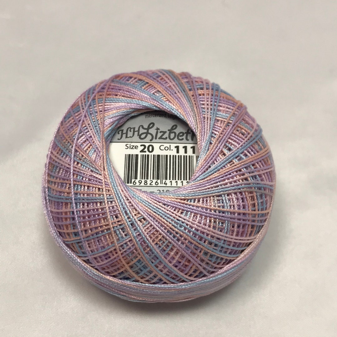 FULL SPOOL - Lizbeth Tatting Thread - Variegated Cotton Candy - Color ...