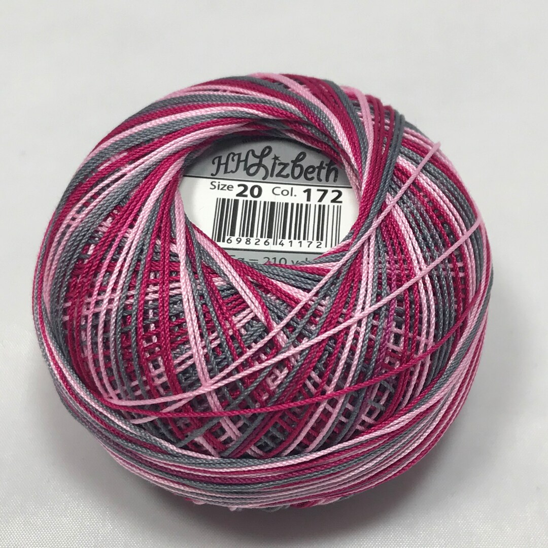FULL SPOOL - Lizbeth Tatting Thread - Variegated Pink Marble - Color ...