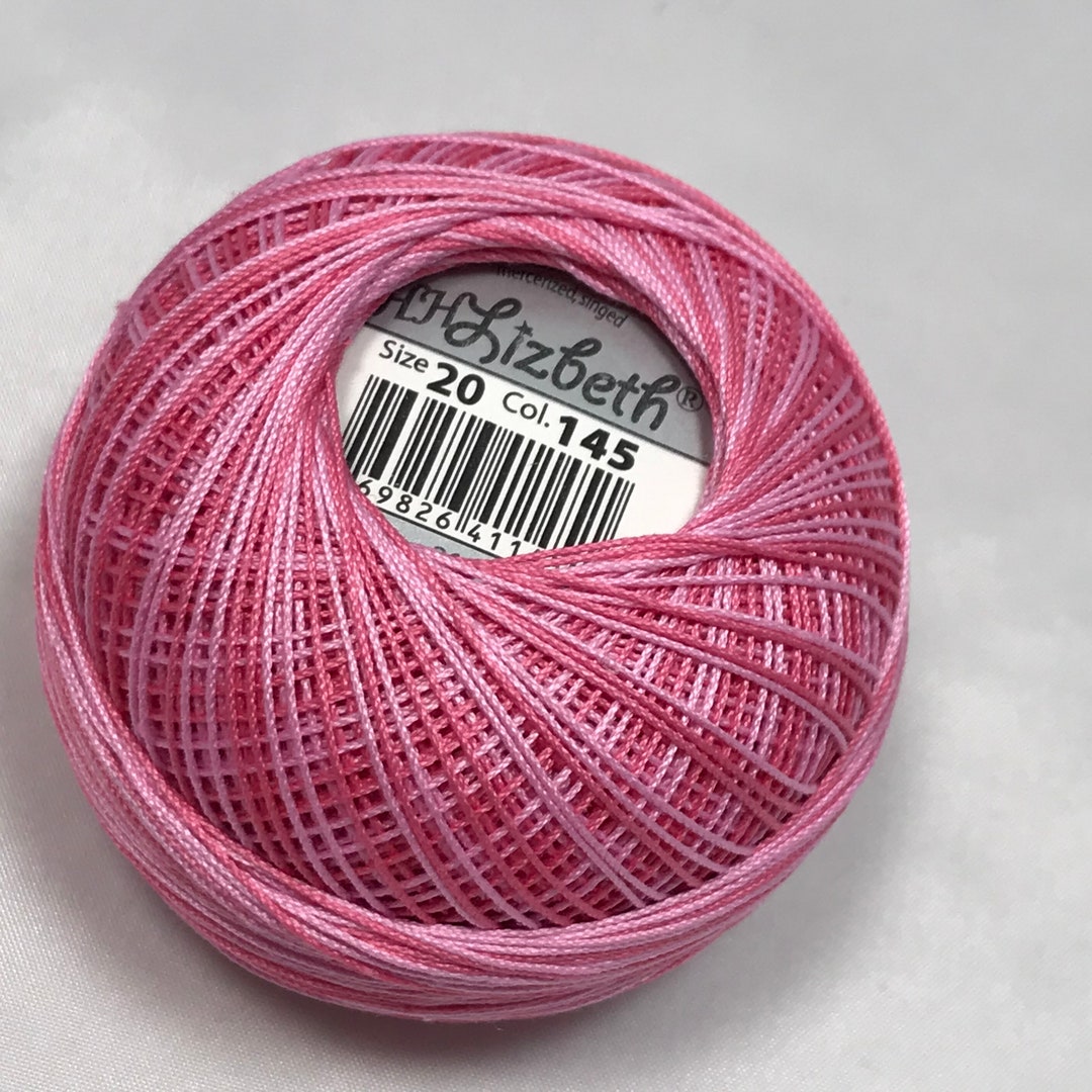 FULL SPOOL - Lizbeth Tatting Thread - Pink Parade Variegated - Color ...