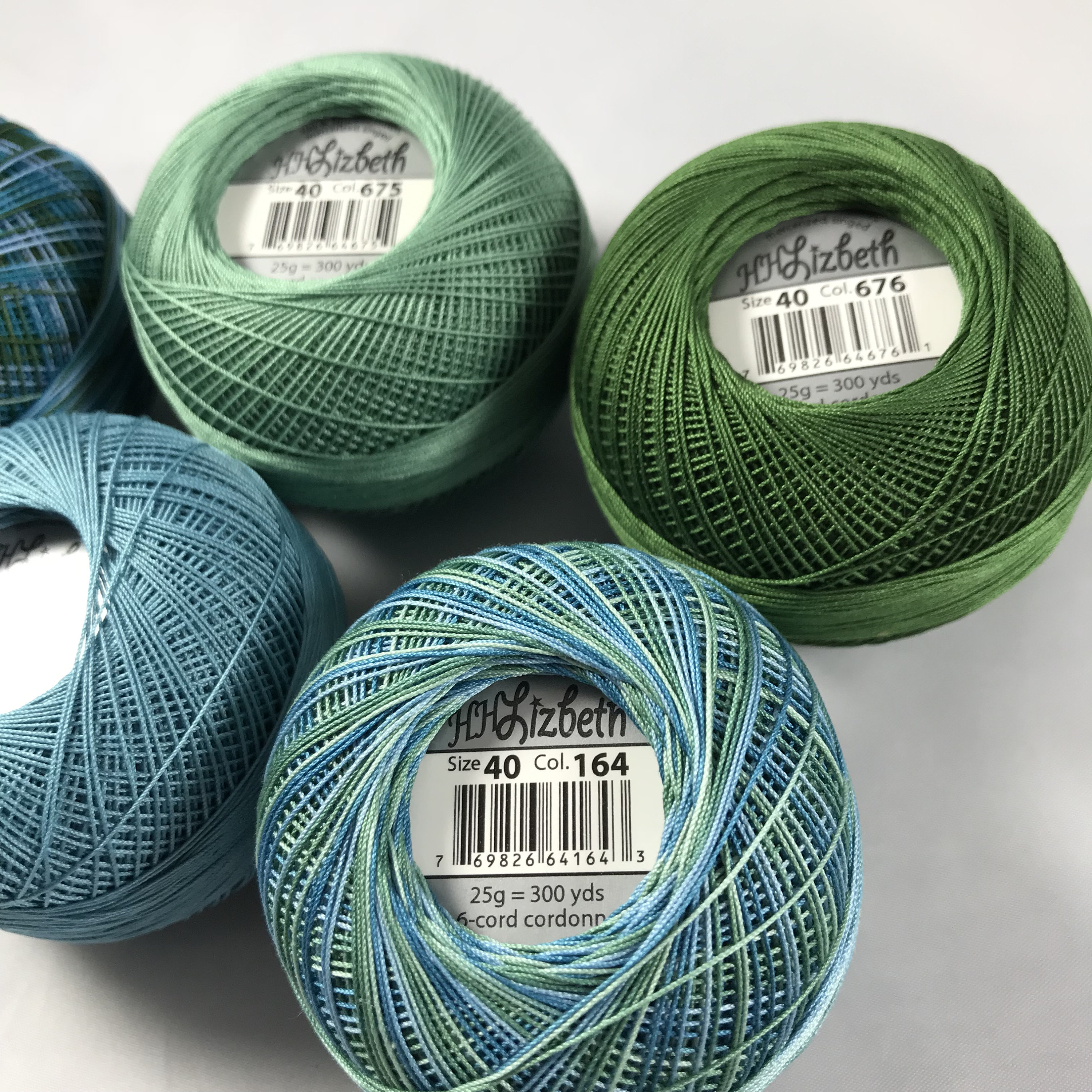 FULL SPOOLS Lizbeth Tatting Thread Country Brook Pack - Etsy