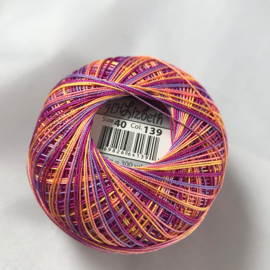 FULL SPOOL - Lizbeth Tatting Thread - Size 20 or 40 - Variegated Fruit ...