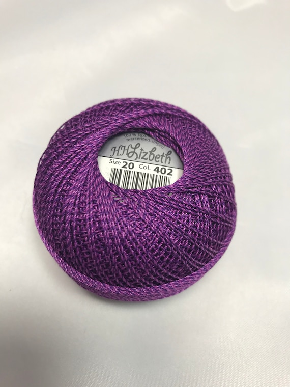 FULL SPOOL Lizbeth Tatting Thread Purpleberry Size 20 - Etsy