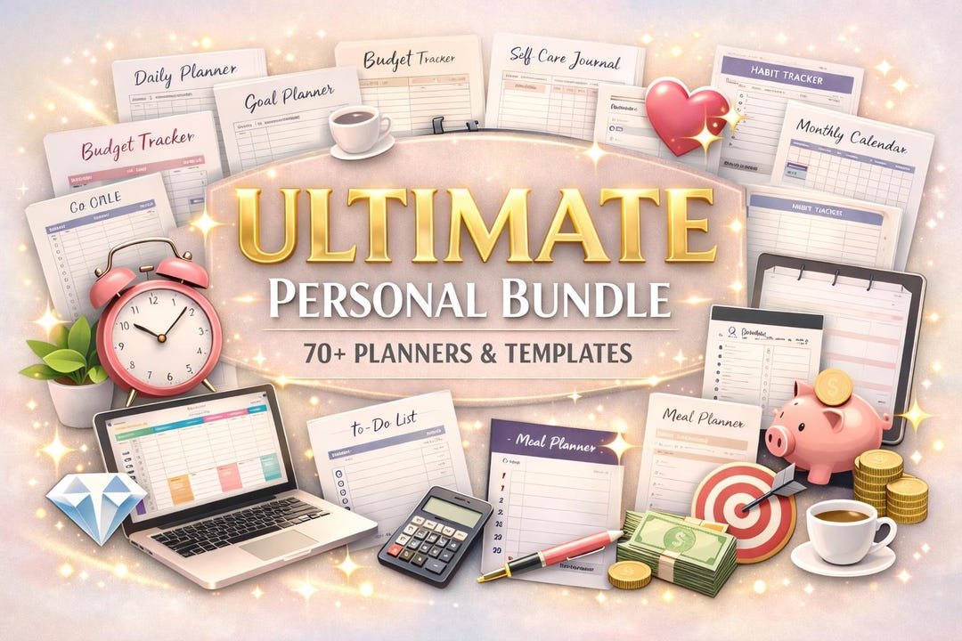Ultimate Life Planner Bundle | 70+ Digital Planners and Templates | All ...