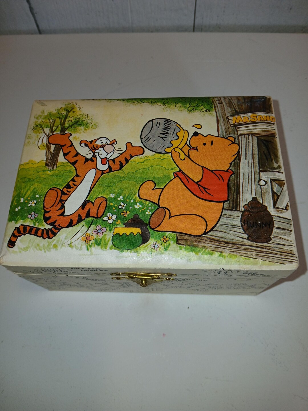 Winnie the Pooh Hand Painted Vintage Jewelry Music Box - Etsy