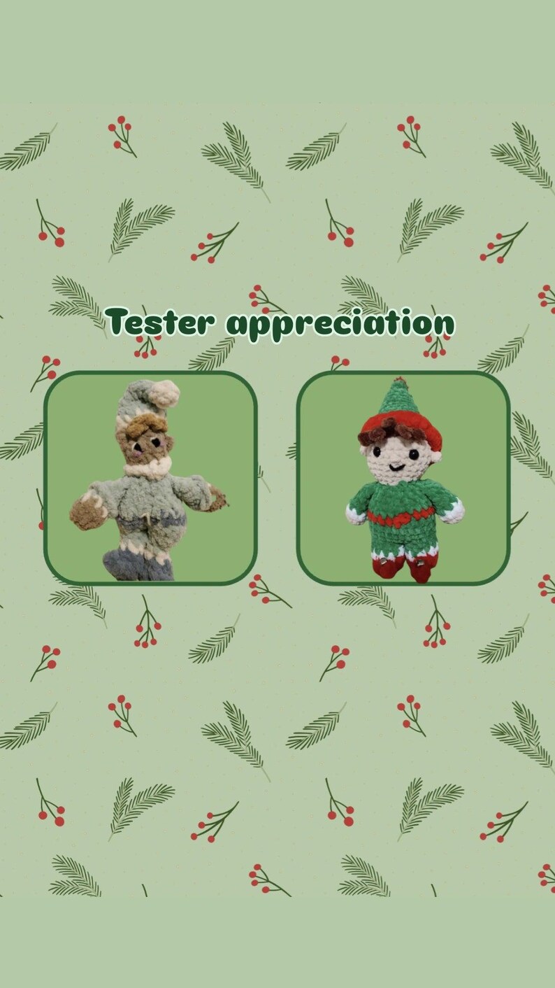 Jingle the Elf (PDF Crochet Pattern, Low-sew, Intermediate) - Etsy
