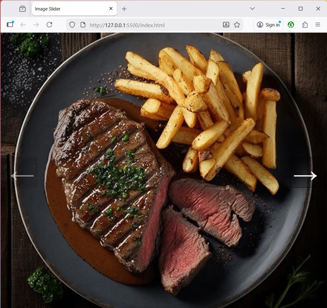 HTML CSS Javascript Image Slider - Etsy