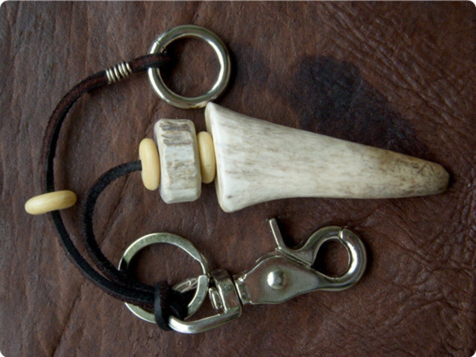 Antler Keychain Bag Charm - Etsy