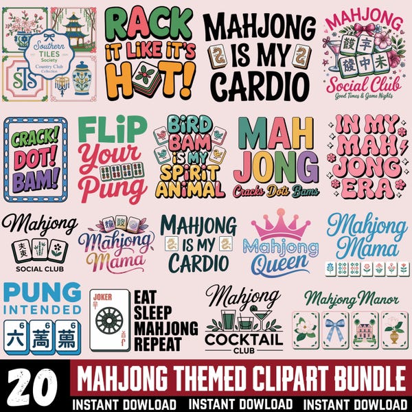 Mahjong Sayings - Etsy