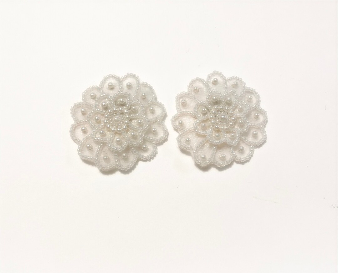 Pearl Beaded Shoe Clips - Wedding - Bridal - Formal - Vintage 1980s - Etsy