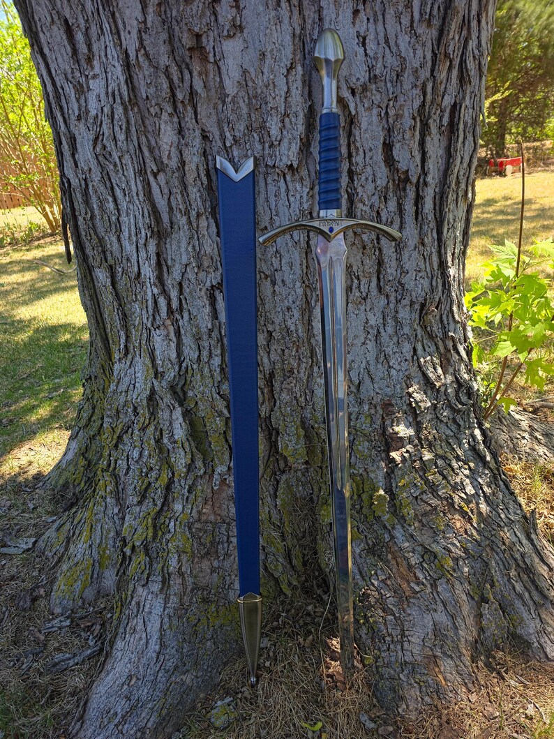 Hand-forged Glam Sword Replica With Display Plaque and Scabbard - Etsy