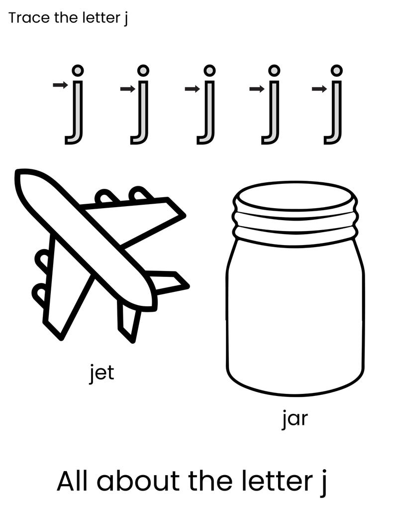 Lowercase Letter Tracing and Coloring Book - Preschool Handwriting Book ...