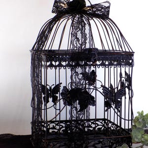 Decorative Birdcage | Gothic Home Decor | Victorian Style Black and ...