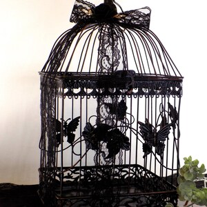 Decorative Birdcage | Gothic Home Decor | Victorian Style Black and ...