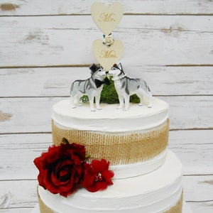 Siberian Husky Dog Wedding Cake Topper Animal Pet Cake - Etsy