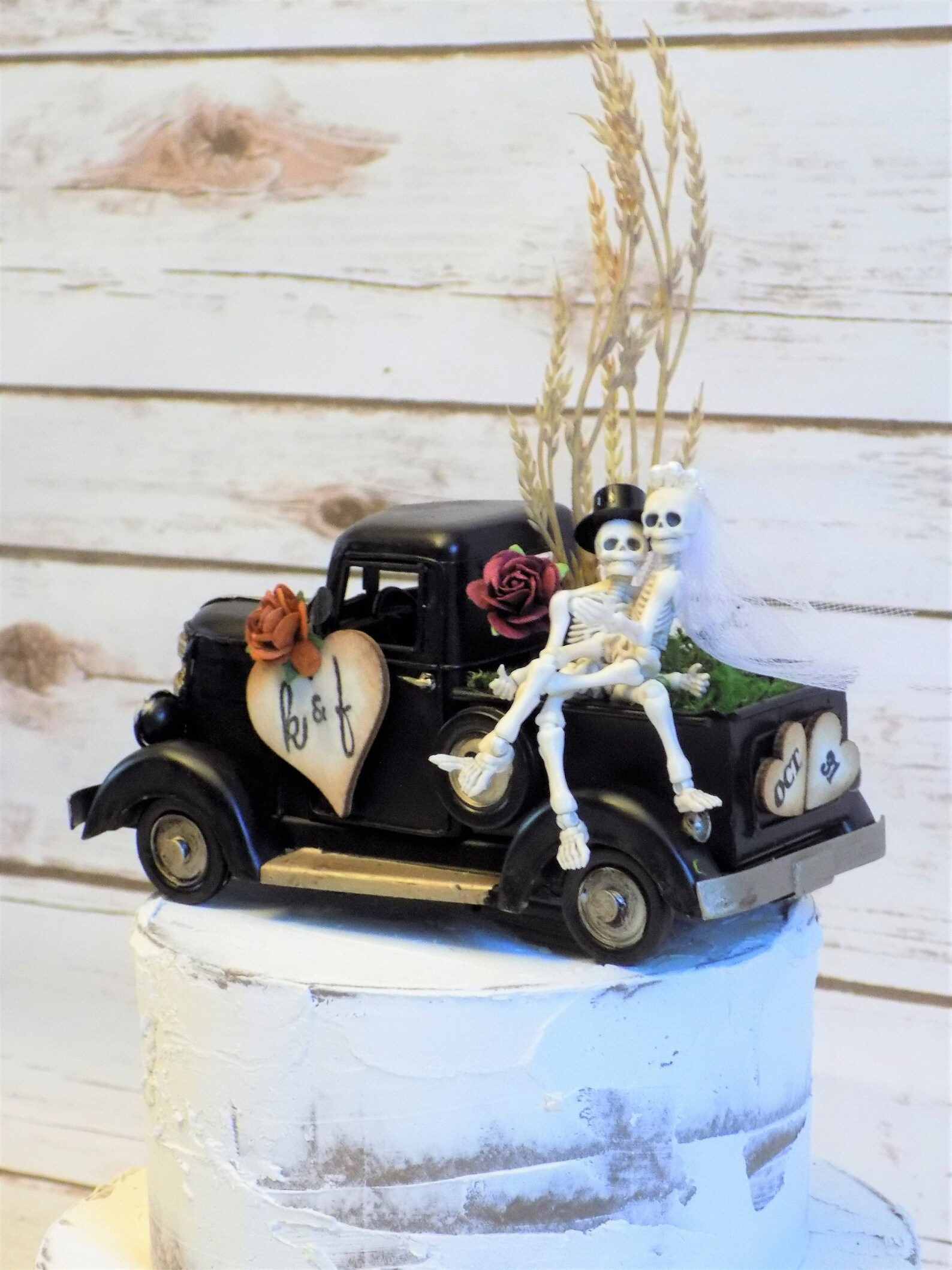 Personalized Skeleton Wedding Cake Topper Halloween Wedding - Etsy