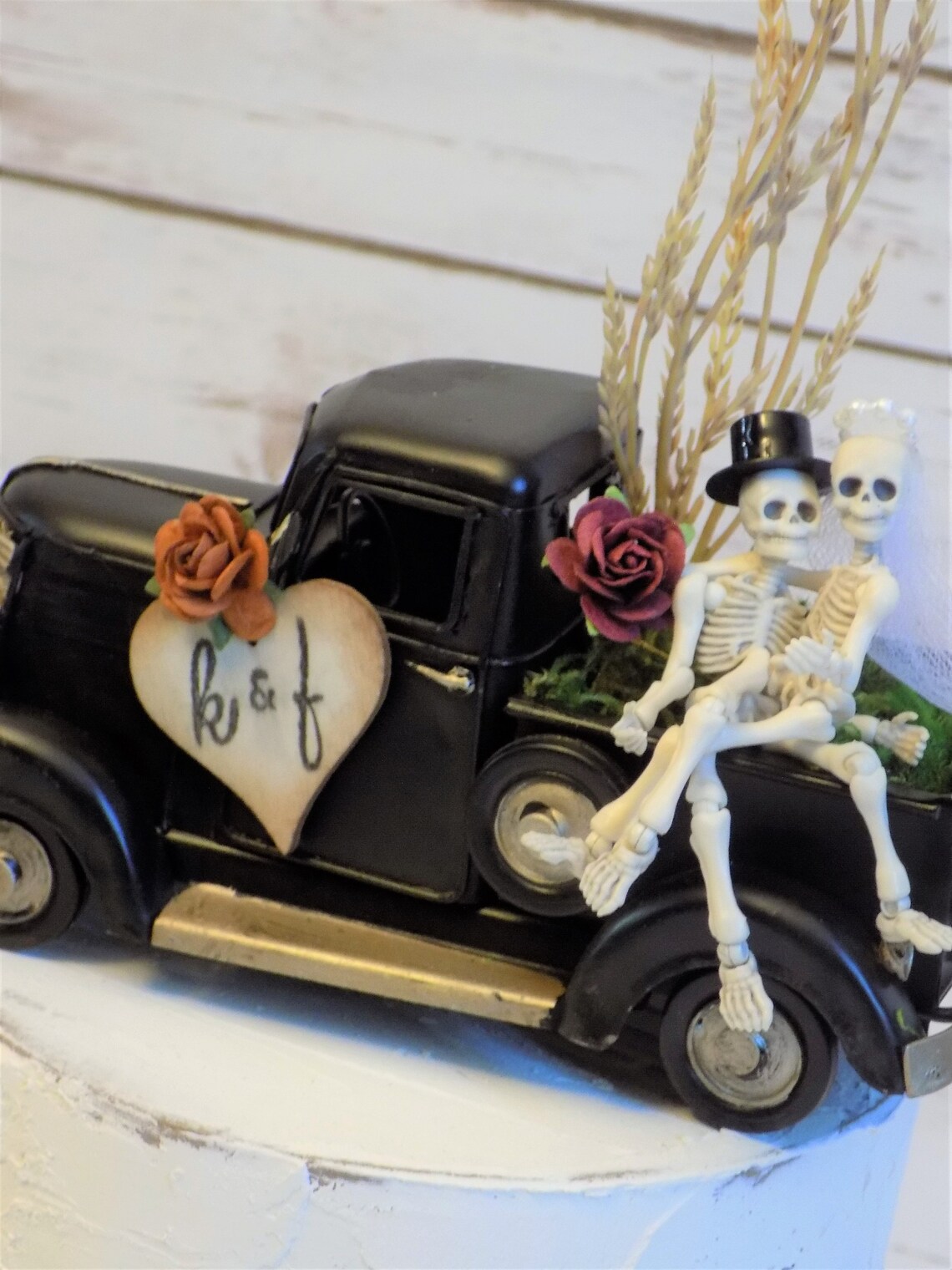Personalized Skeleton Wedding Cake Topper Halloween Wedding - Etsy