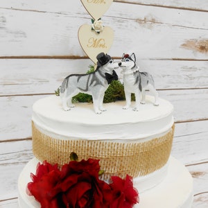Siberian Husky Dog Wedding Cake Topper Animal Pet Cake - Etsy