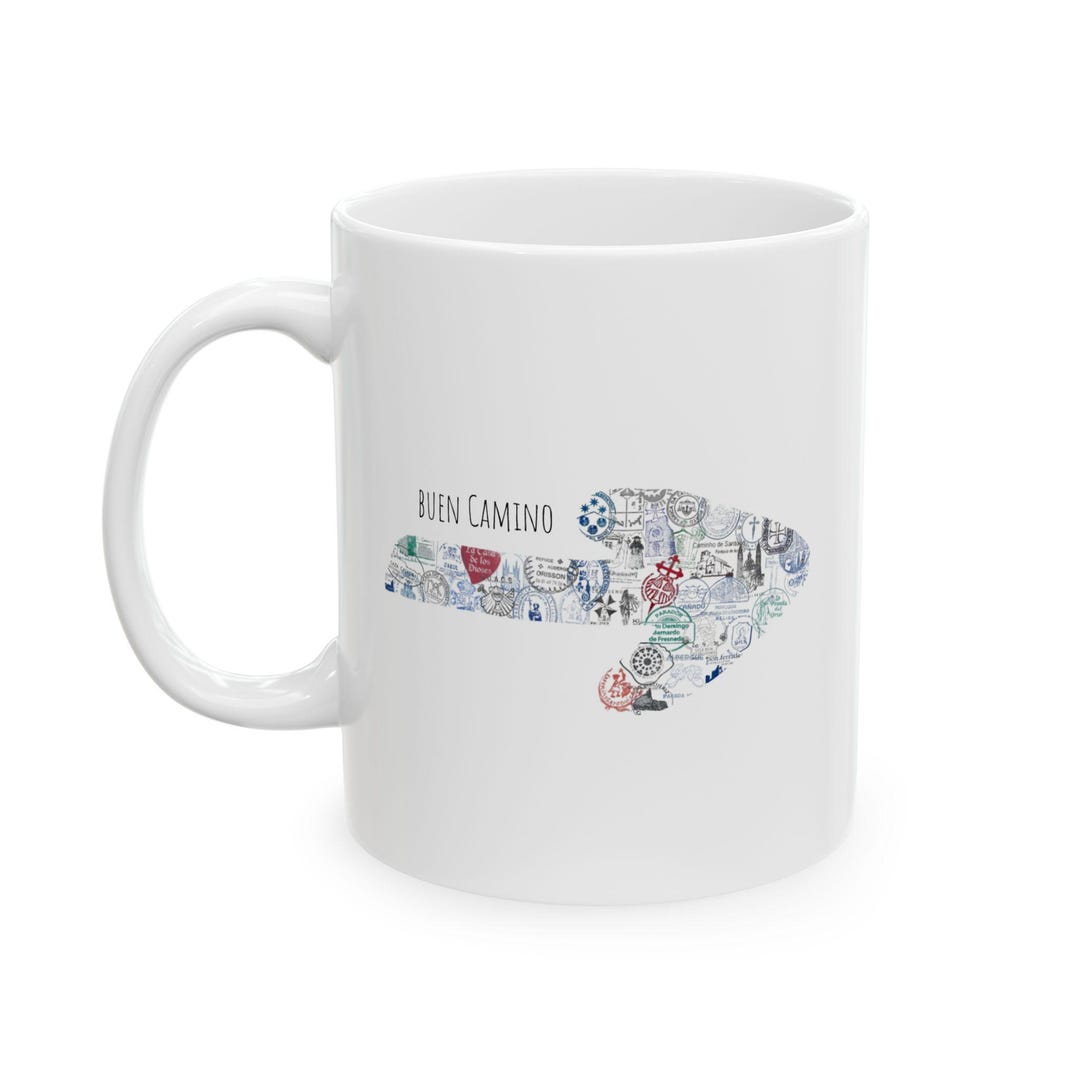 Camino De Santiago Stamp Filled Arrow Mug - Etsy