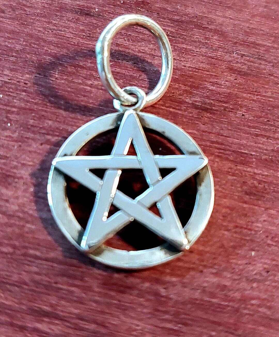 5 POINT STAR, Pendant, Ancient, Druid, Silver Silver, Pentagram ...