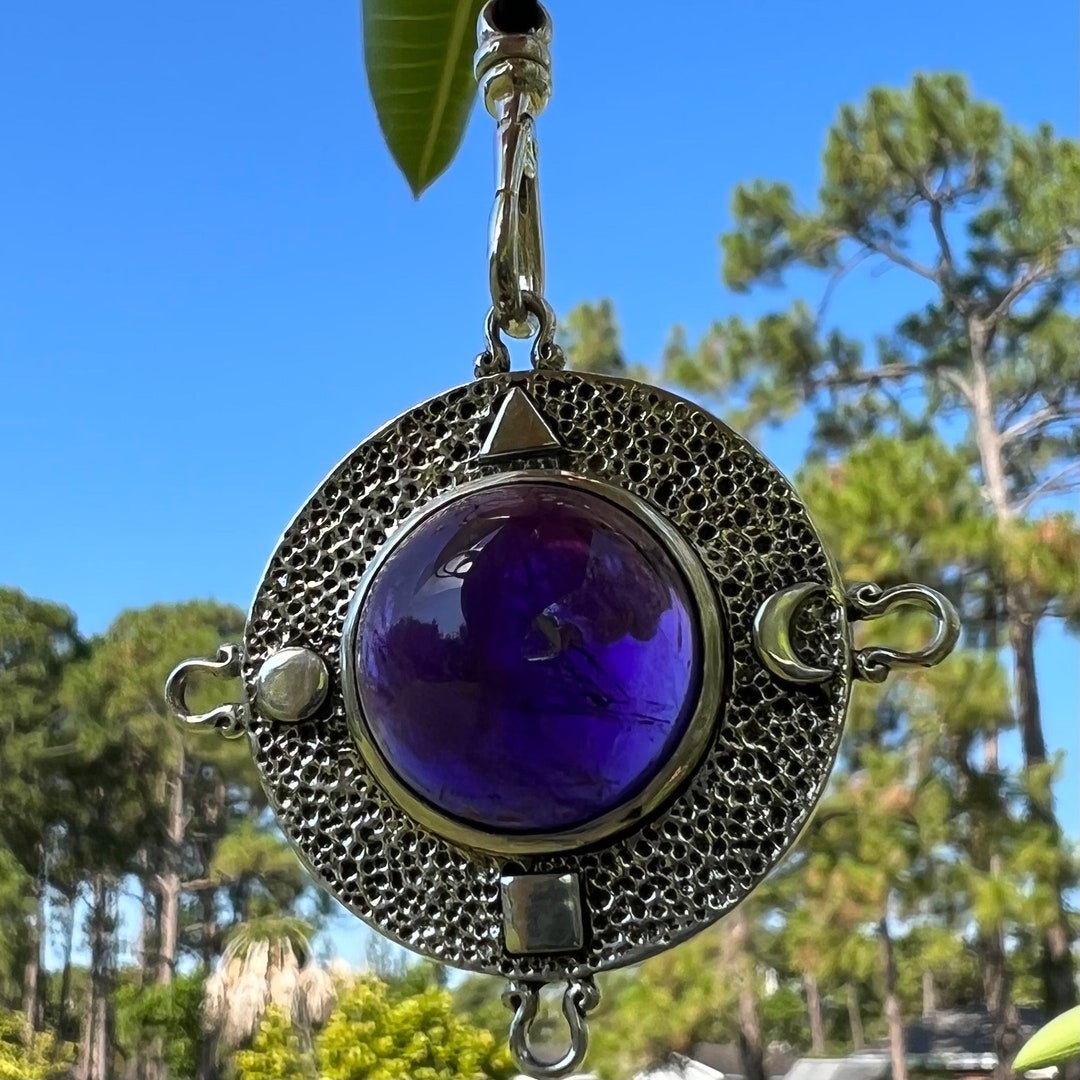 Pentacle Jewelry, 20 Point Star, Elemental Magic Scrying Mirror ...