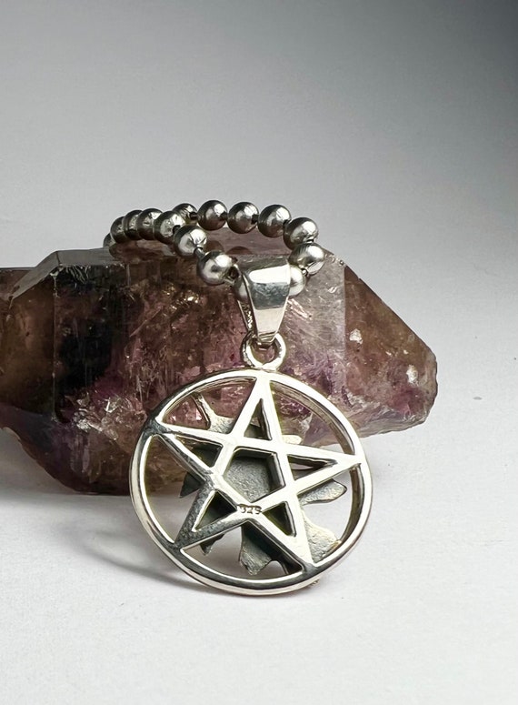 Pentacle, Oak Leaf, Pendant, Ancient, Druid, Silver S… - Gem