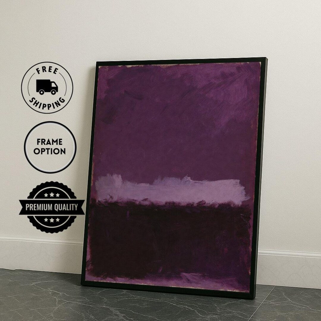 Mark Rothko Deep Purple Canvas Wall Art Print Sophisticated Living Room ...