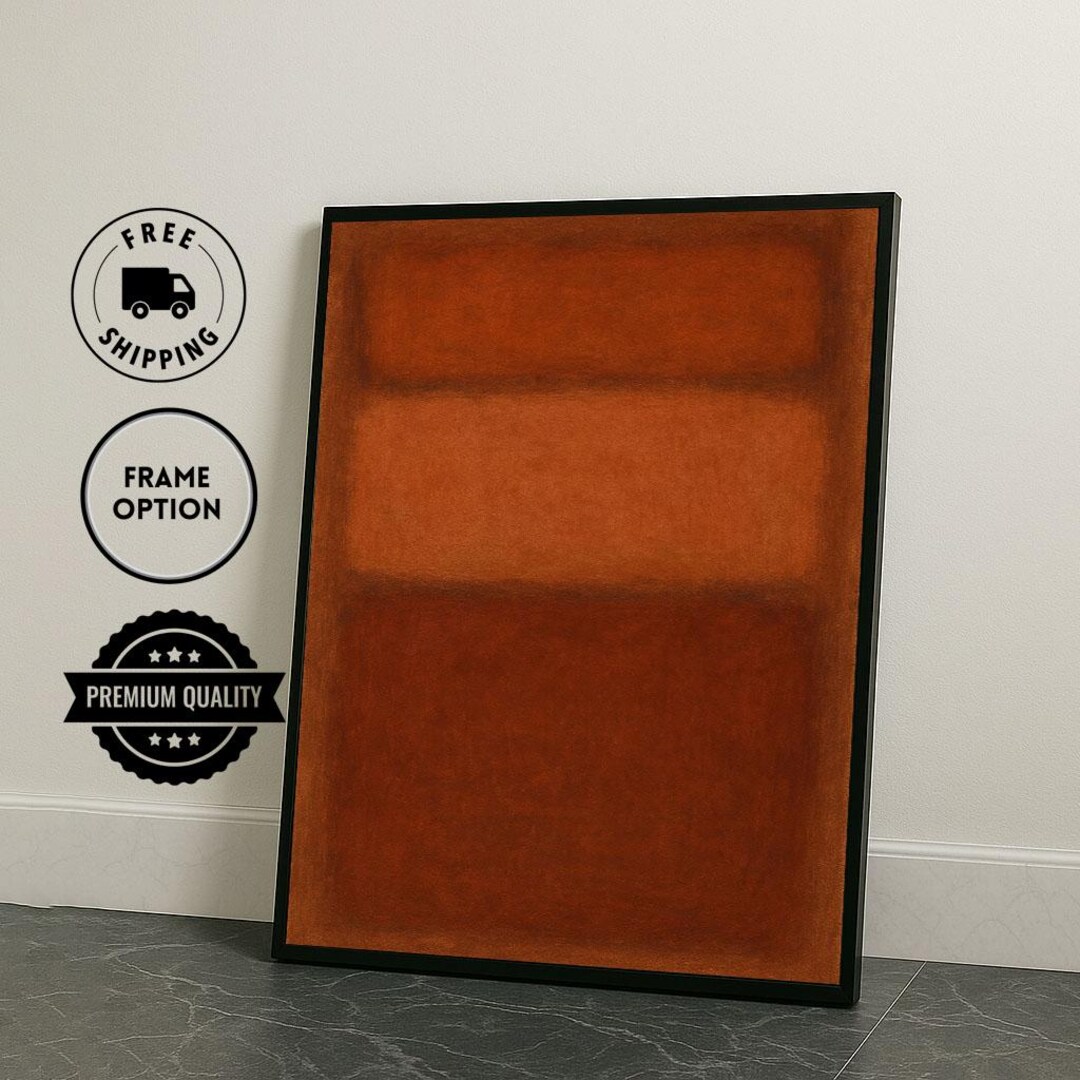 Orange Color Field Painting | Mark Rothko Inspired Canvas Art - Etsy