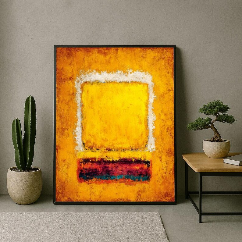 Mark Rothko Inspired Color Field Painting, Modern Living Room Canvas - Etsy