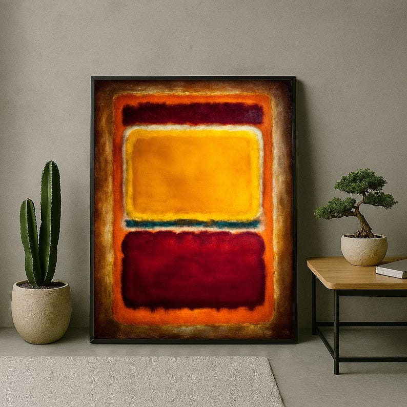 Mark Rothko Inspired Color Field Painting, Modern Canvas Art - Etsy