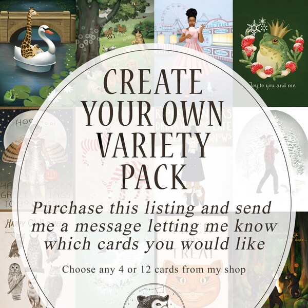 Card Variety Pack - Etsy