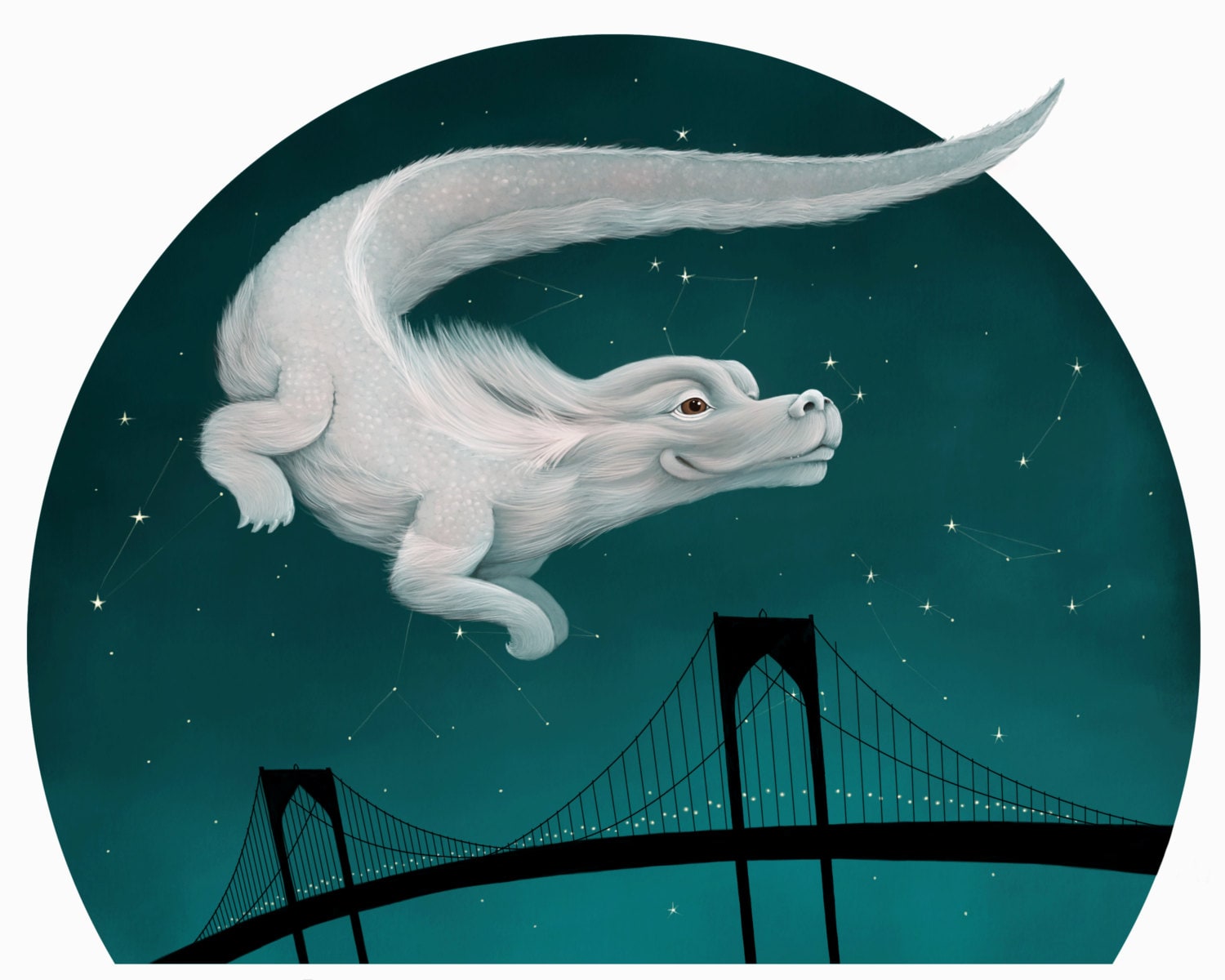 Falkor Art Print 8x10 the Neverending Story Children's - Etsy Australia