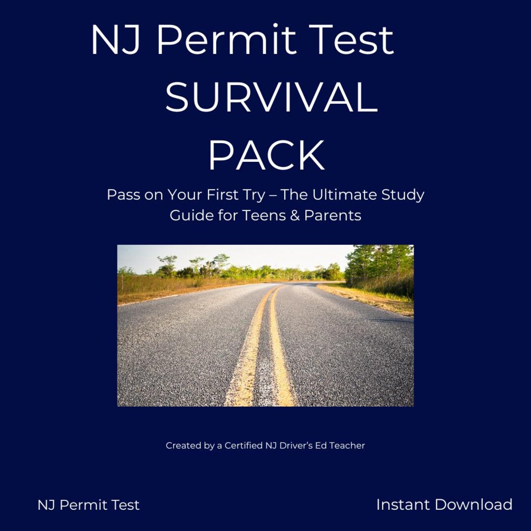 NJ Permit Test SURVIVAL PACK - Etsy