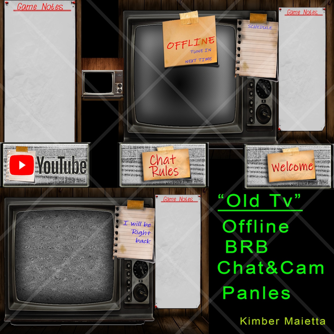 Old Tv Twitch Panels, Overlays and More - Etsy