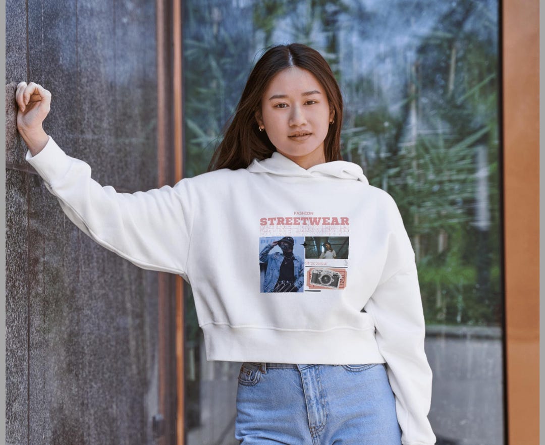 Streetwear Collage Hoodie Design, Urban Fashion Graphic, Modern Street ...