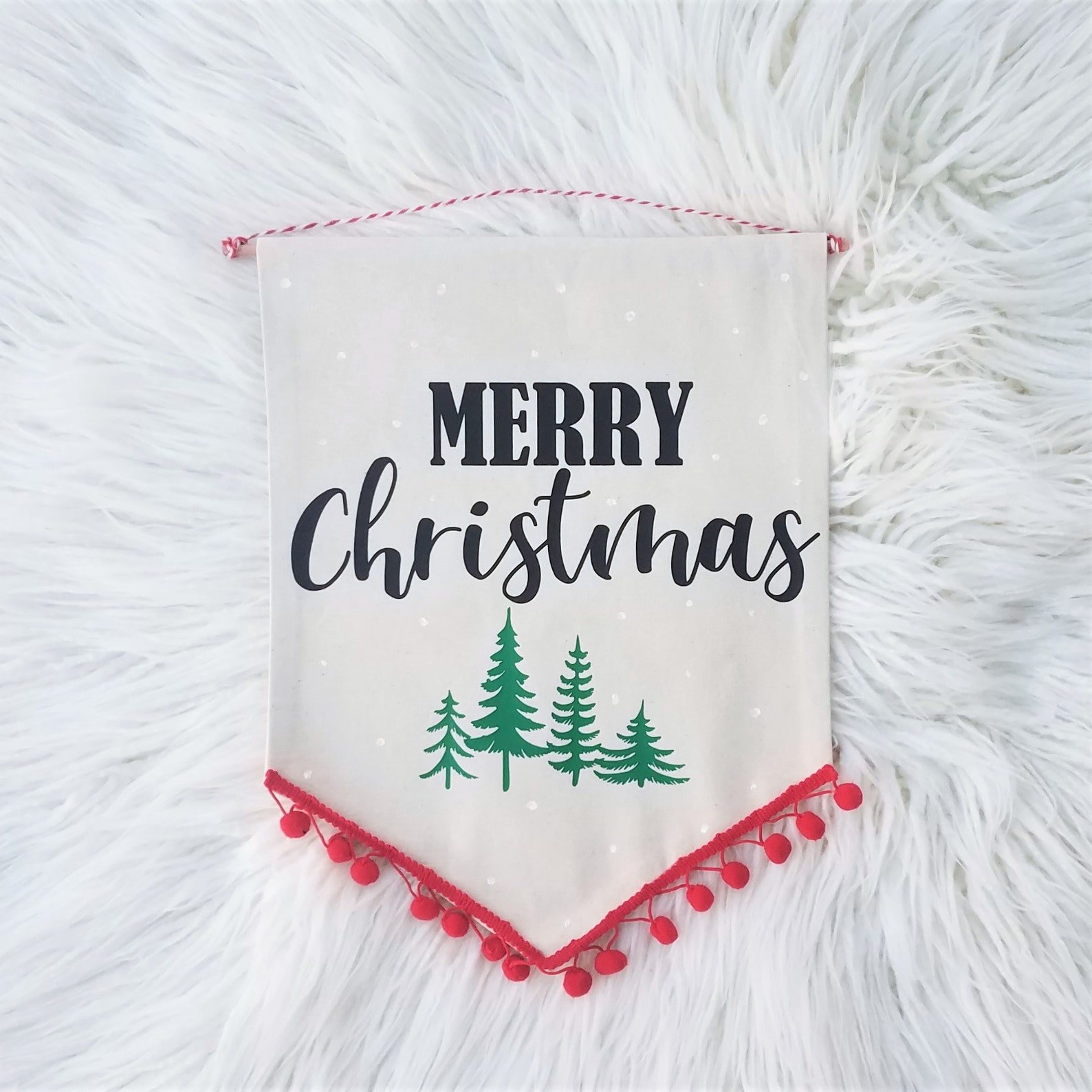 Merry Christmas Banner Christmas Banner Christmas Wall Art - Etsy