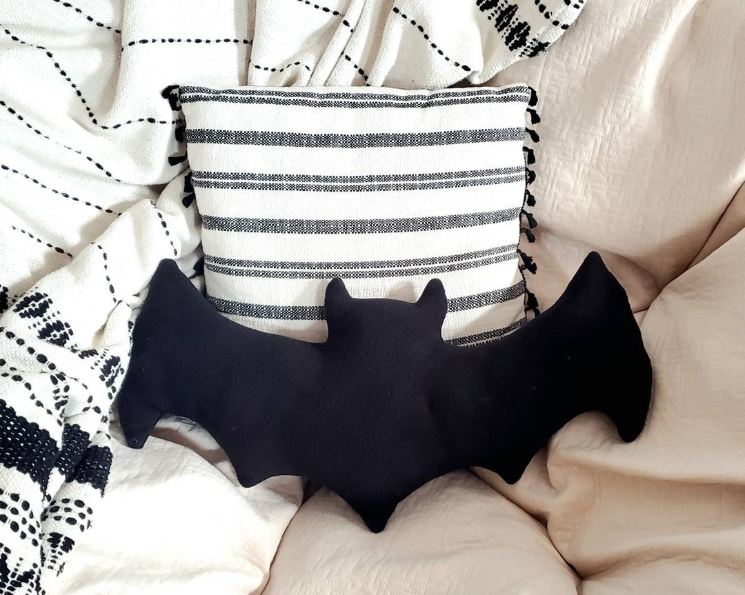Bat Pillow, Bat Plushie, Halloween Bat Pillow, Halloween Bat Decor, Fun ...