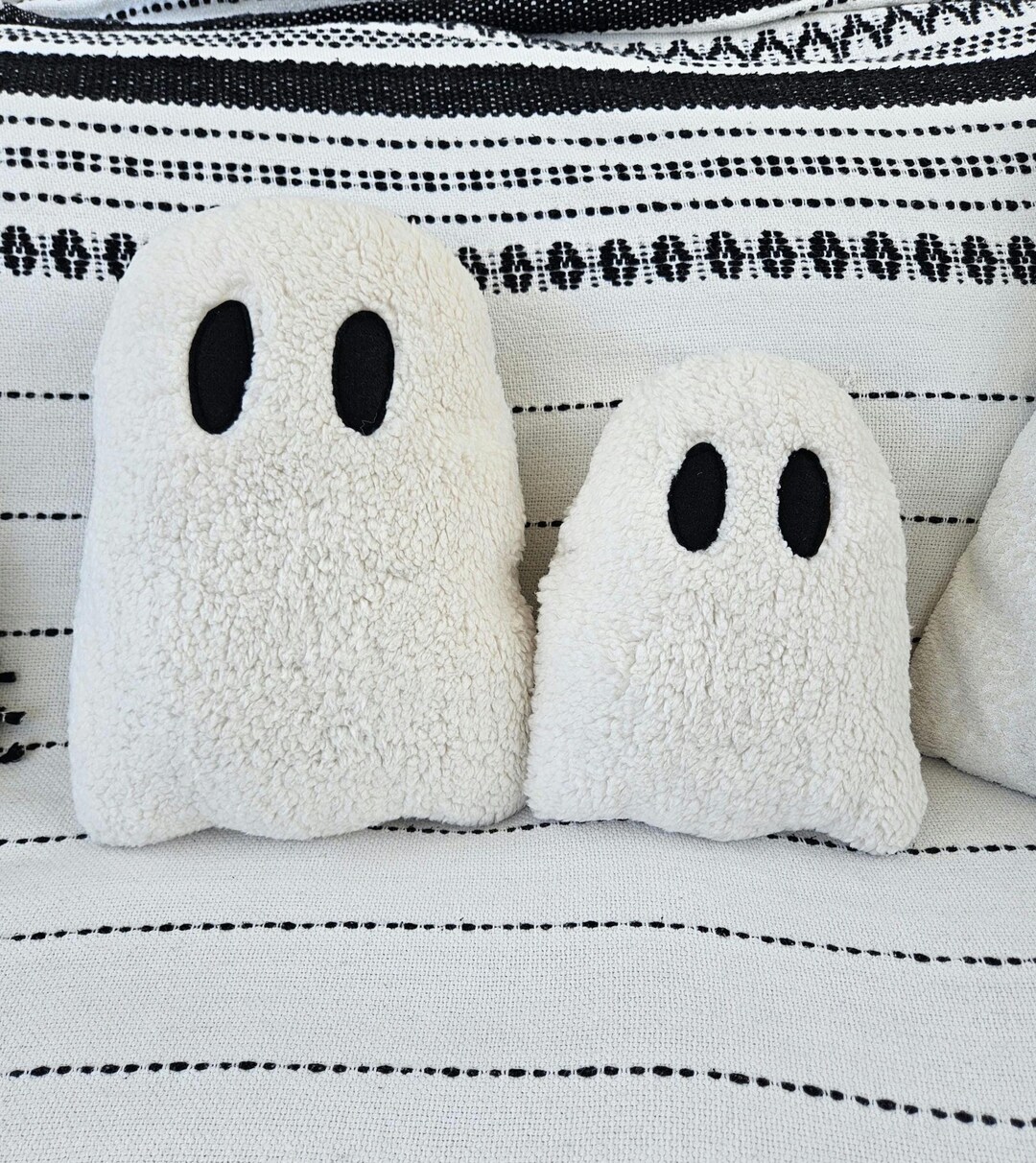 Ghost Pillow, Ivory Ghost Plush, Halloween Ghost Pillow, Halloween ...