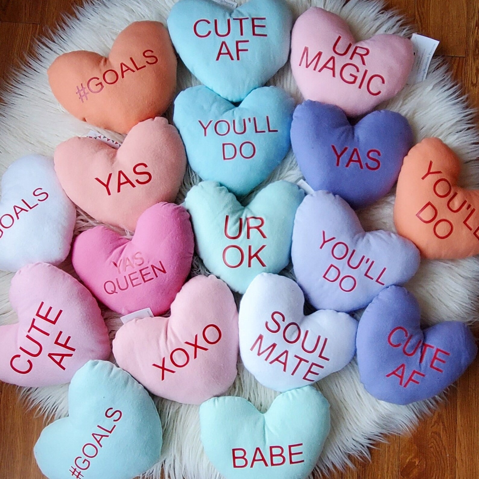 Custom Heart Shaped Pillow Valentine Heart Plush Kids - Etsy