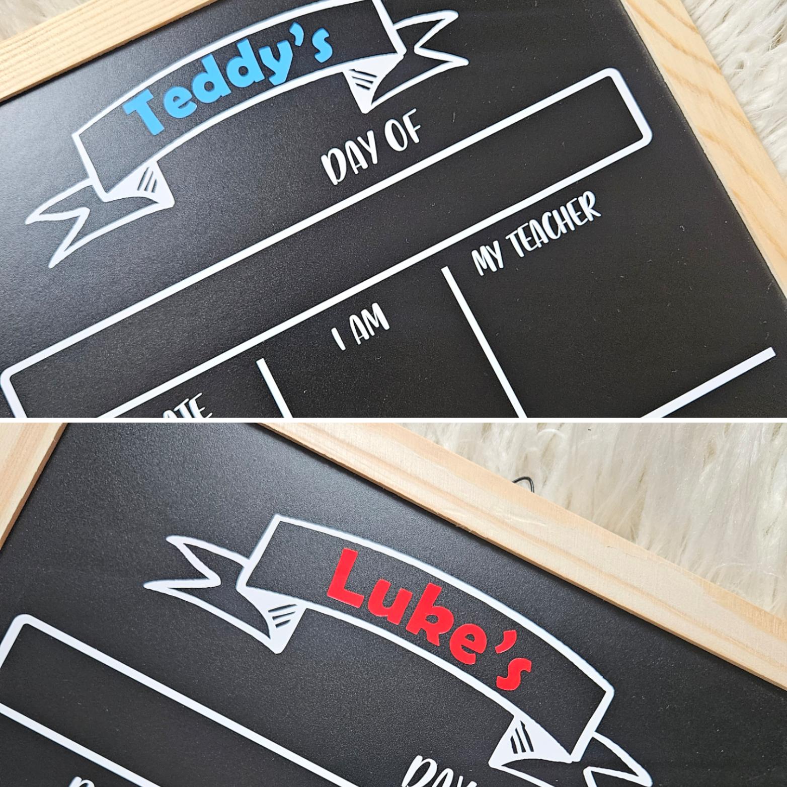 First Day of School Chalkboard Sign, First Day Chalkboard, School ...