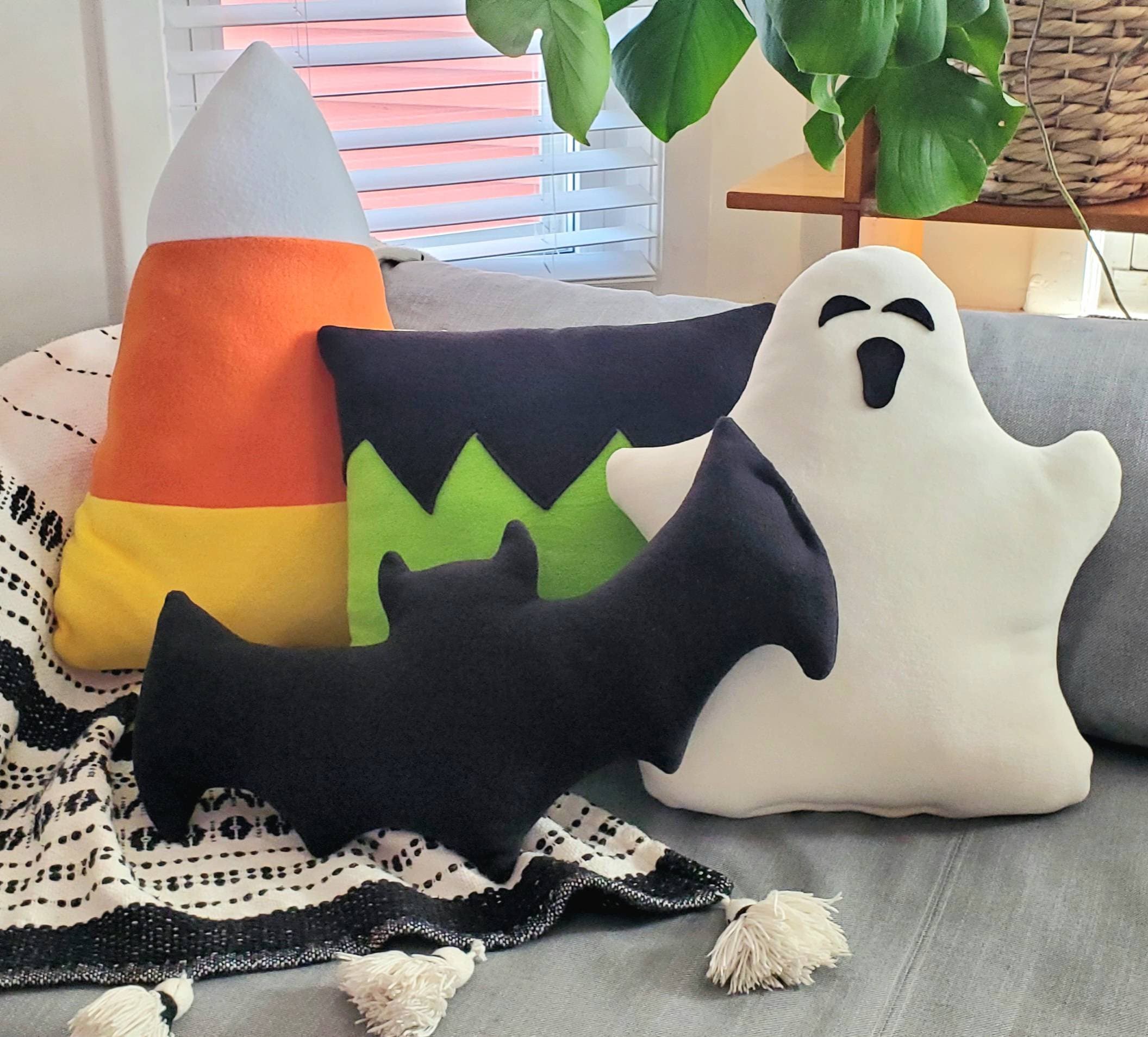 Bat Pillow, Bat Plushie, Halloween Bat Pillow, Halloween Bat Decor, Fun ...