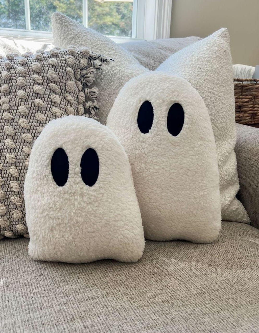 Ghost Pillow, Ivory Ghost Plush, Halloween Ghost Pillow, Halloween ...