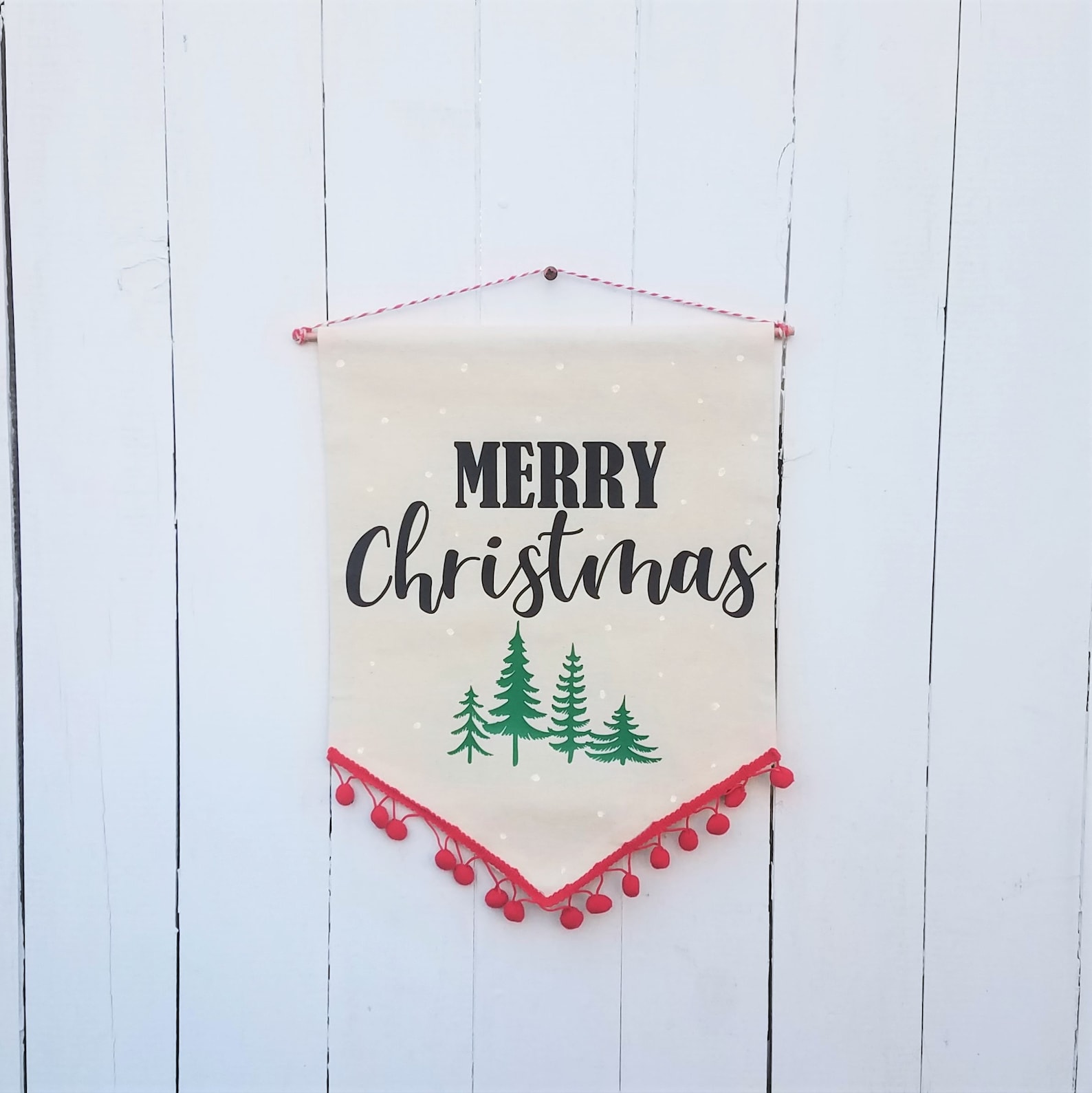 Merry Christmas Banner Christmas Banner Christmas Wall Art - Etsy